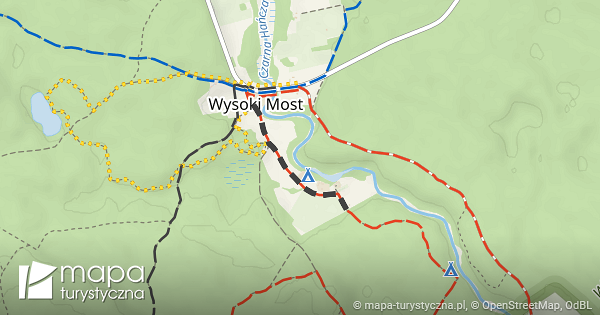 Wysoki Most, pole namiotowe - Wysoki Most, las | mapa-turystyczna.pl