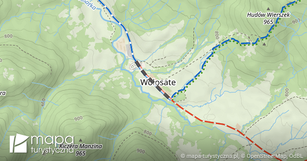 Wołosate, początek/koniec Głównego Szlaku Beskidzkiego - Wołosate ...