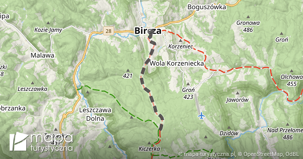 Reberce - Bircza | mapa-turystyczna.pl