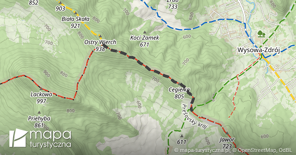 Pod Ostrym Wierchem - TPG Cigelka | mapa-turystyczna.pl