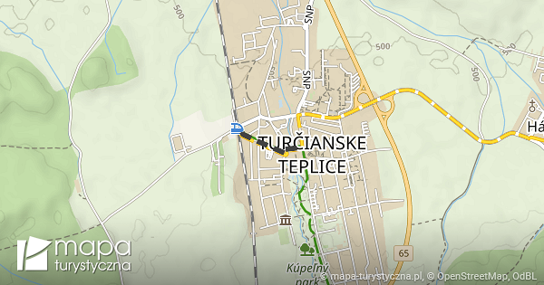 Turčianske Teplice, vlak - Turčianske Teplice | mapa-turystyczna.pl