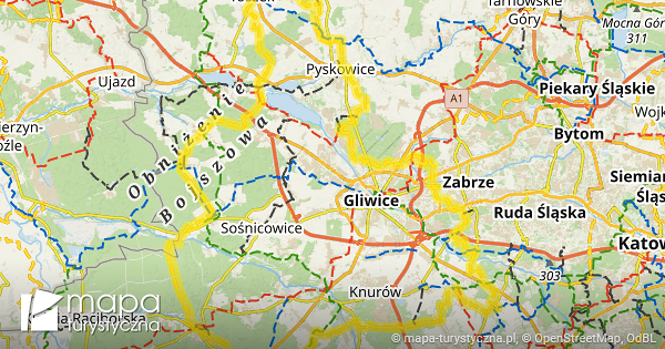 Szlak Okrężny Wokół Gliwic | mapa-turystyczna.pl