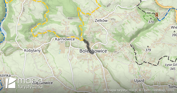 Czarny szlak turystyczny Bolechowice – Dolina Bolechowicka | mapa ...