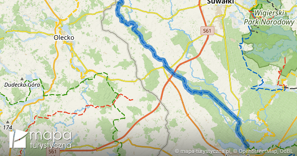 Niebieski szlak turystyczny Augustów – Pluszkiejmy | mapa-turystyczna.pl