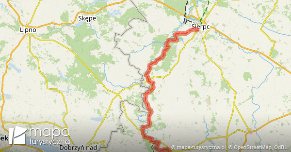 Czerwony szlak turystyczny Sierpc – Kutno | mapa-turystyczna.pl