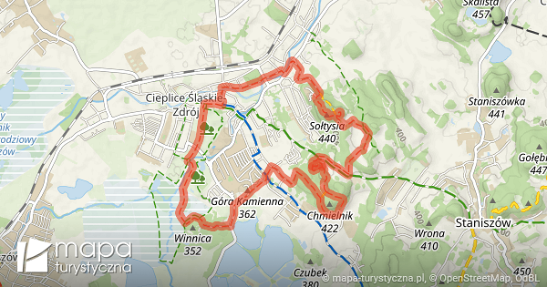 Główny Cieplicki Szlak Spacerowy | mapa-turystyczna.pl