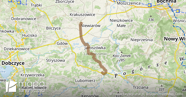 Szlak papieski Niegowić – Łapanów | mapa-turystyczna.pl
